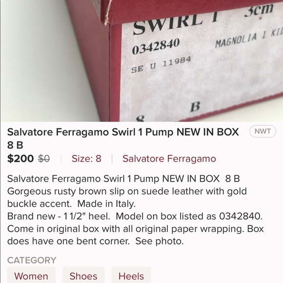 Salvatore Ferragamo | Shoes | Salvatore Ferragamo Swirl Pump 9 | Poshmark